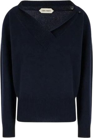 Alberta Ferretti Femme, Pulls, Bleu, Taille: 42 FR maglieria e felpe poliestere
