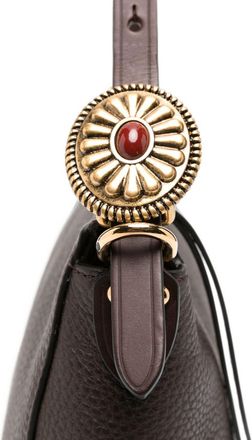 Etro Pebbled Leather Shoulder Bag - Black