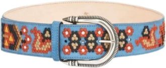 Etro Femme, Accessoires, Multicolore, Taille: M Cintur&oacute;n Piel Bordados