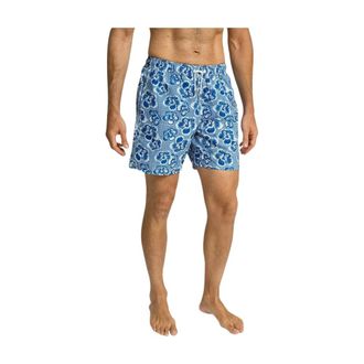 Hackett Short de bain &agrave; imprim&eacute; floral et taille &agrave; cordon - Homme - Maillots de bain - Bleu - Taille: M