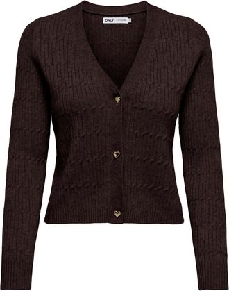 Only Onlkatia Ls Cable V-Neck Cardi KNT Nca