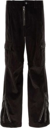 Dolce & Gabbana Homme, Pantalons, Noir, Taille: M Corduroy Cargo Pants