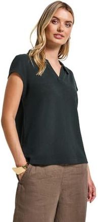 Street One A323518 Polo Aspect tricoté, Vert pin Grove, 40 Femmes