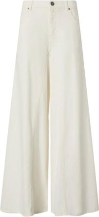 Pinko Pinko, Femme, Pantalons, Blanc, Taille: 36 FR Pantalon Large