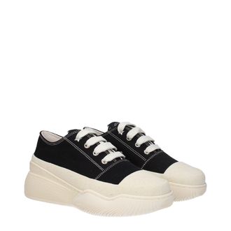 Stella McCartney Womens Black Fabric Chunky Sneakers