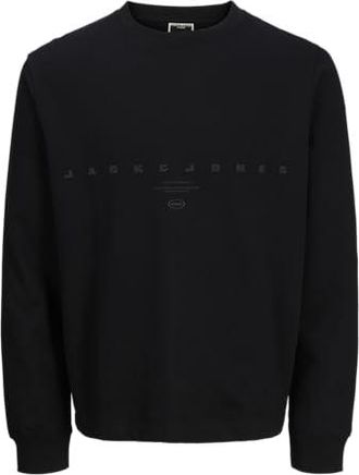 Jack & Jones Crew Neck Sweat à col Rond de Marque Jcolido, Noir, S Homme