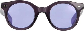 Cutler and Gross Femme, Accessoires, Brun, Taille: 47 MM Lunettes de soleil rondes 1390