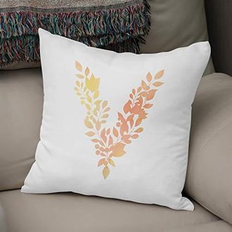 Bonamaison Le Jardin du Lin Kissen Zierkissenbezug Kissenbezug, Weich Bequem, Für Zuhause Autos Büro Sofa Wohnzimmer Couch Schlafzimmer Dekor, 43x43 Cm - Entworf