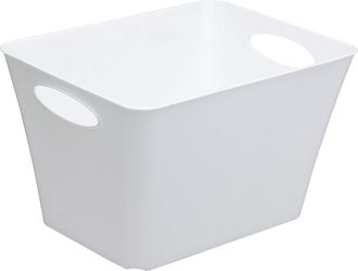 Rotho Living Aufbewahrungsbox 24l, Kunststoff (PP) BPA-frei, weiss, 24l (43,1 x 32,1 x 26,0 cm)