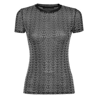 Philipp Plein Femme, Tops, Noir, Taille: 40 FR T-Shirt Pure