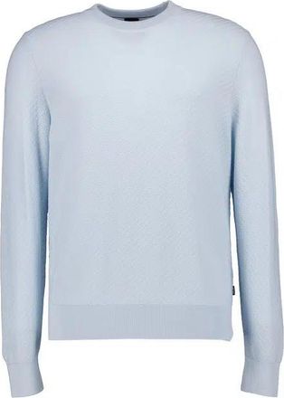 HUGO BOSS Herren Pullover blau unifarben