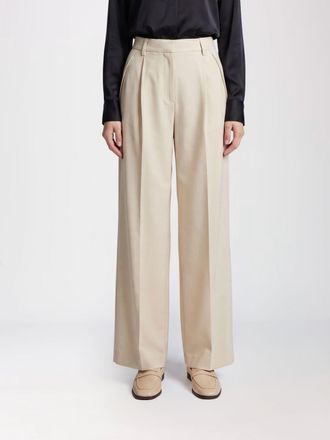 Jacob Cohen Pantalon palazzo de tailleur &agrave; taille haute en soie et viscose