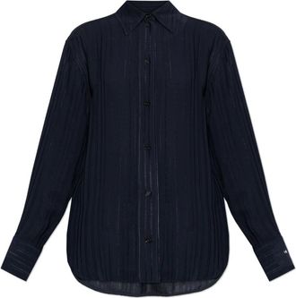 Victoria Beckham Femme, Blouses et Chemises, Bleu, Taille: 34 FR Chemise &agrave; Rayures