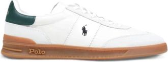 Polo Ralph Lauren Homme, Chaussures, Blanc, Taille: 42 EU Hrt Aera Pp-Baskets-Low Top Lace-Nylon/Suede