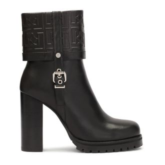 Kazar Stiefel mit umgeschlagenem dekoriertem Obermaterial - - Shoes - Damen - Schwarzk - 39 EU