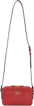 Valentino Garavani Hobo Bags - Red Leather Mini Camera Case - Gr. unisize - in Rot - für Damen