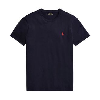 Polo Ralph Lauren Homme, Tops, Bleu, Taille: L T-Shirt Jersey Coupe Slim Personnalis&eacute;e