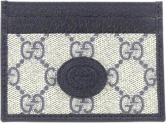 Gucci Porte-cartes Pre-owned - Femme - Pre-owned - Gris - Taille: ONE Size