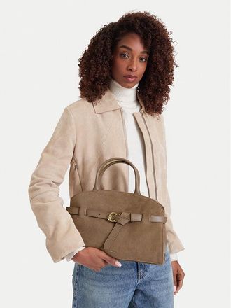 Coccinelle Handtasche TLB Coccinellesabine Suede Bi E1 TLB 18 04 01 Dunkelbeige