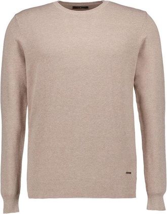 Ragman Herren Pullover beige unifarben