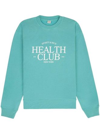Sporty & Rich sweat SR Health à design nervuré - Vert