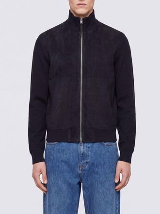 Tom Ford Cardigan en cuir su&eacute;d&eacute; avec col montant et fermeture zipp&eacute;e
