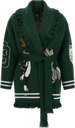 Alanui X Looney Tunes Sporty Bugs Bunny & Sylvester Jacquard-knit Cardigan