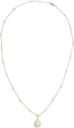 Valentino Garavani collier VLogo Signature - Argent