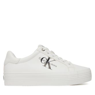 Calvin Klein Jeans Sneakers aus Stoff Calvin Klein Jeans YW0YW00847 Wei&szlig;