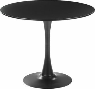 Beliani Esstisch BOCA Schwarz 90 cm 90 cm