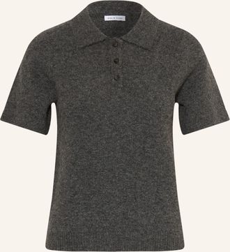 Mrs & Hugs Mrs & Hugs Strick-Poloshirt grau