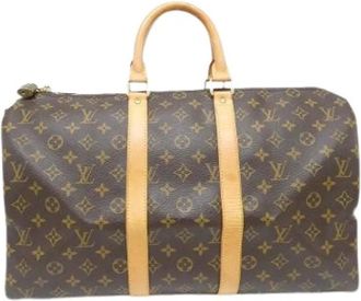Louis Vuitton unisex, Pre-owned, Brun, Taille: ONE Size Pre-owned Keepall Bandouliere Monogram Boston Bag