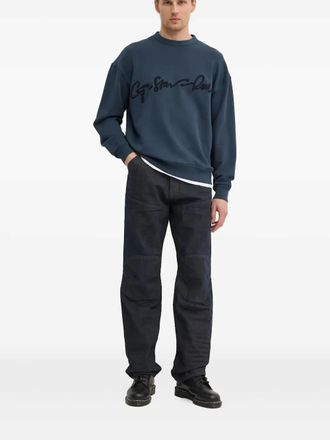 G-Star jean à détails de genouillères - Bleu