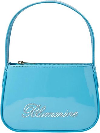 Blumarine Femme, Sacs, Bleu, Taille: ONE Size Logo Embellished Shoulder Bag