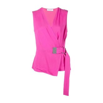 Fabiana Filippi &Auml;rmelloses Top - - Tops - Damen - Rosa - S