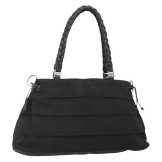 Ferragamo Pre-owned Canvas Schultertasche - - Pre-owned - Damen - Schwarzk - ONE SIZE