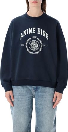 Anine Bing Femme, Sweatshirts et sweats &agrave; capuche, Bleu, Taille: 40 FR Miles SweaT-shirt