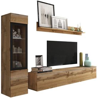 Mirjan24 Mobilier1 - Ensemble de salon Sarasota 125, Chêne wotan