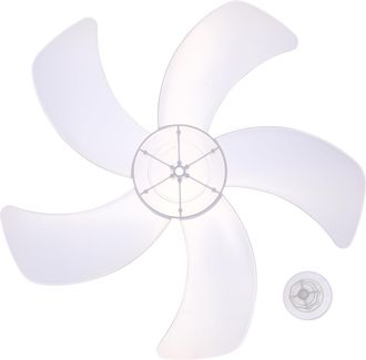 NUOBESTY Ersatz Lüfterflügel für Standventilator Hochwertige Kunststoffblätter Leise Einfache Montage für Standventilatoren Transparent