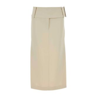 Sportmax Femme, Jupes, Beige, Taille: 38 FR Fronda Skirt