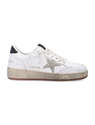 Golden Goose Low-Top Sneaker - Ball Star Low-Top Sneakers With Distressed Sole - Gr. 41 (EU) - in Wei&szlig; - f&uuml;r Damen
