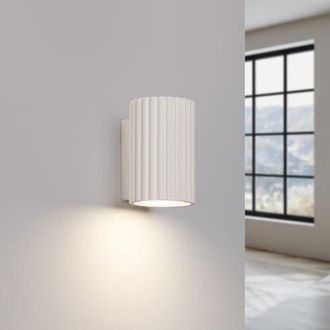 Sollux Lighting Applique Murale Intérieure Aluminium Ampoule LED 3000K Lumière Blanche Chaude 1 Flamme 6,5 x 8,5 x 10 cm GLOOW Beige