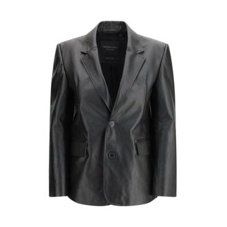 Balenciaga Leder Bikerjacke - - Jackets - Damen - Schwarzk - M