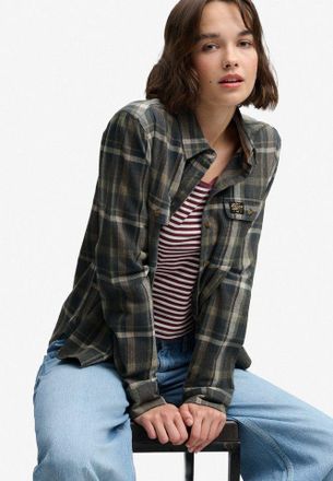 Superdry Karobluse LUMBERJACK CHECK FLANNEL SHIRT Baumwolle, regular fit