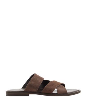8 by YOOX SUEDE LEATHER MULTI-STRAP SANDAL