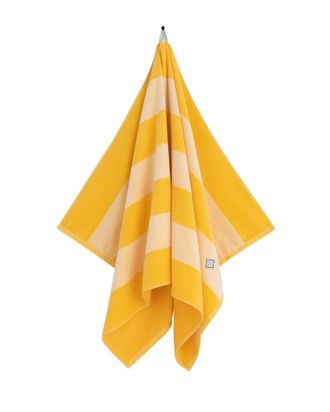 GANT ICON G Stripe Strandlaken 100x180cm Farbe Banana Yellow Streifen Strandtuch