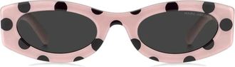Marc Jacobs Femme, Accessoires, Rose, Taille: 51 MM Oval Lunettes de soleil