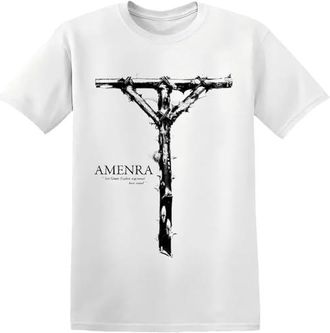 Miss Lilly AMENRA Grote Lijden T-Shirt Fit Casual Graphic Short Sleeve Tops White XL