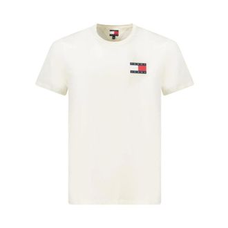 Tommy Hilfiger Homme, Tops, Blanc, Taille: 3XL T-Shirt Ras du Cou en Coton