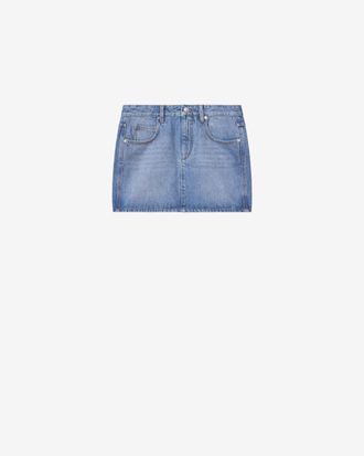 Isabel Marant Zilema Jeansrock - Damen - Hellblau - Gr&ouml;&szlig;e 34 - Isabel Marant